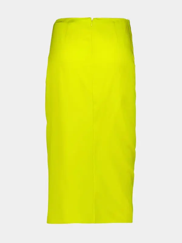 Stella McCartney Draped Midi Skirt - Yellow