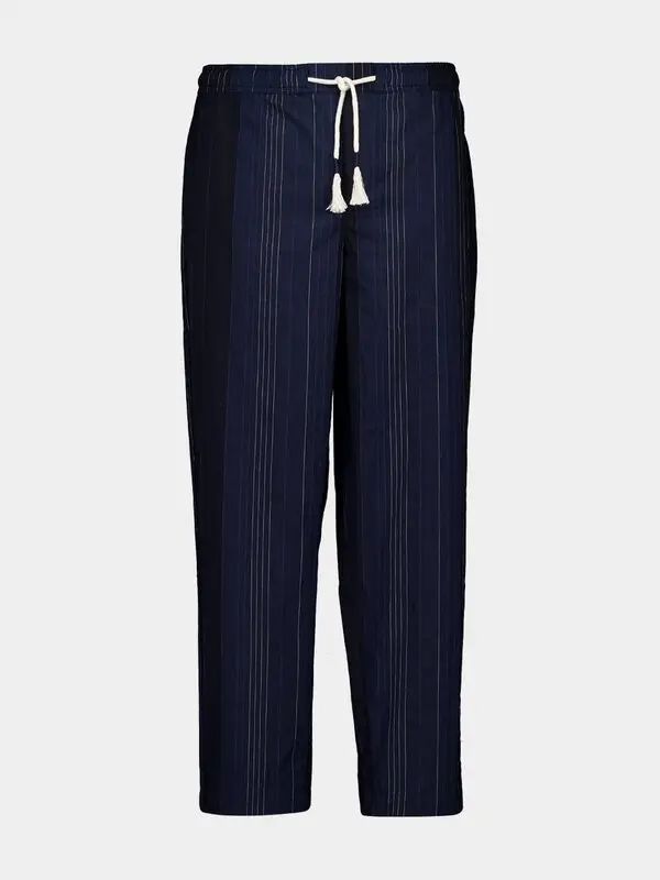 Orlebar Brown Night Iris Stripe Sonoran Trousers - Blue