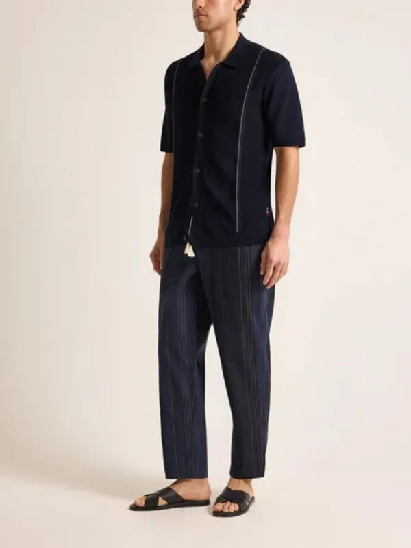 Orlebar Brown Night Iris Stripe Sonoran Trousers - Blue