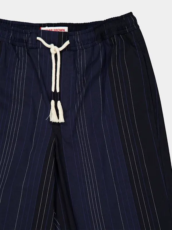 Orlebar Brown Night Iris Stripe Sonoran Trousers - Blue
