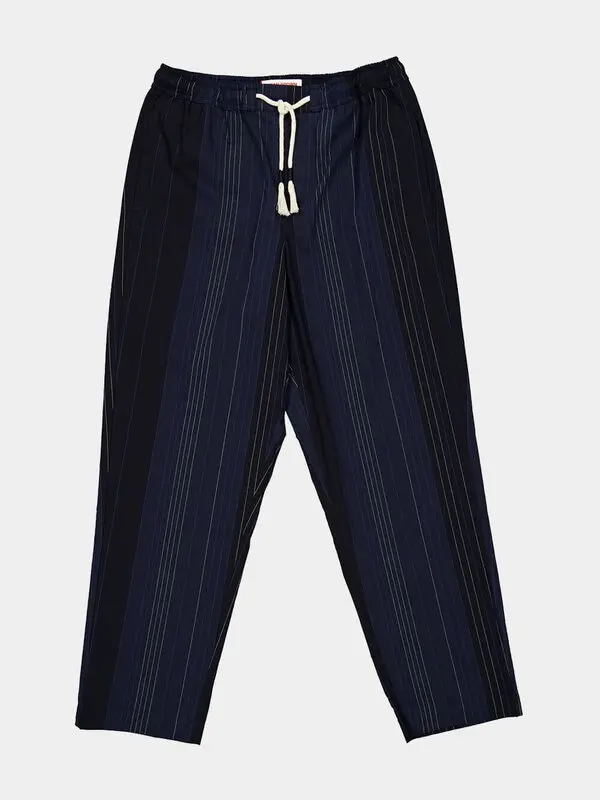 Orlebar Brown Night Iris Stripe Sonoran Trousers - Blue