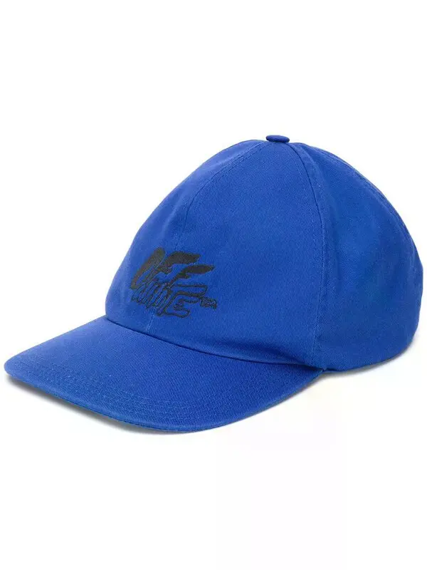 Off-White Embroidered Logo Baseball Cap - Blue