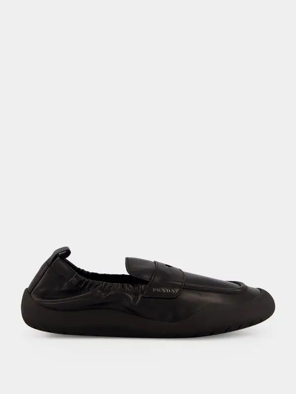 Prada Speedrock Leather Loafers - Black