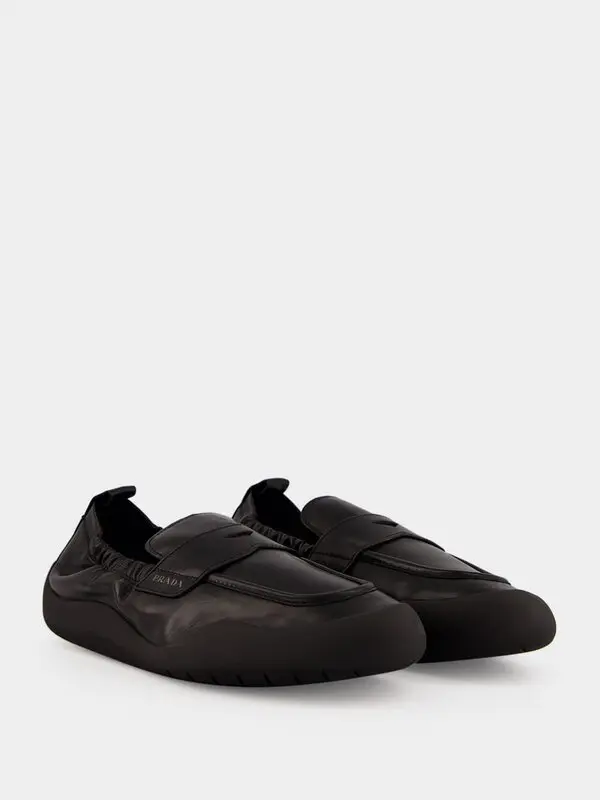 Prada Speedrock Leather Loafers - Black