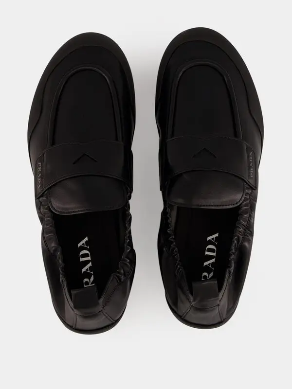 Prada Speedrock Leather Loafers - Black