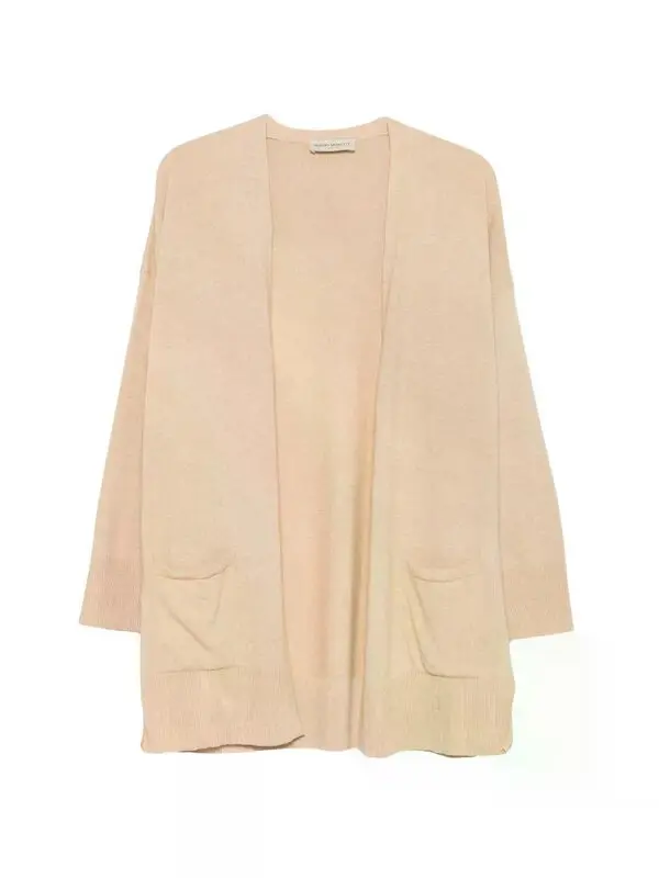 SERGIO MORETTI FIRENZE Open-front Cardigan - Neutrals