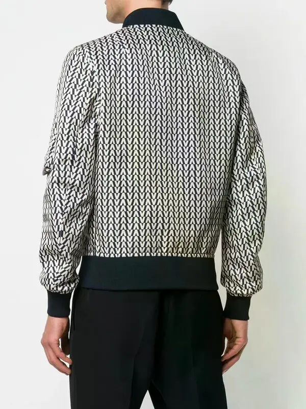 Valentino Garavani Logo Print Bomber Jacket