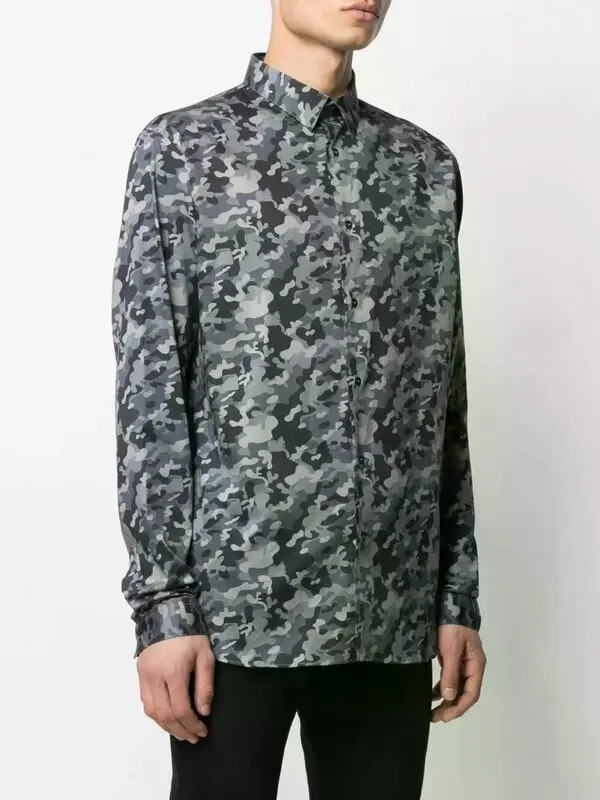 Philipp Plein Camouflage Longsleeved Shirt
