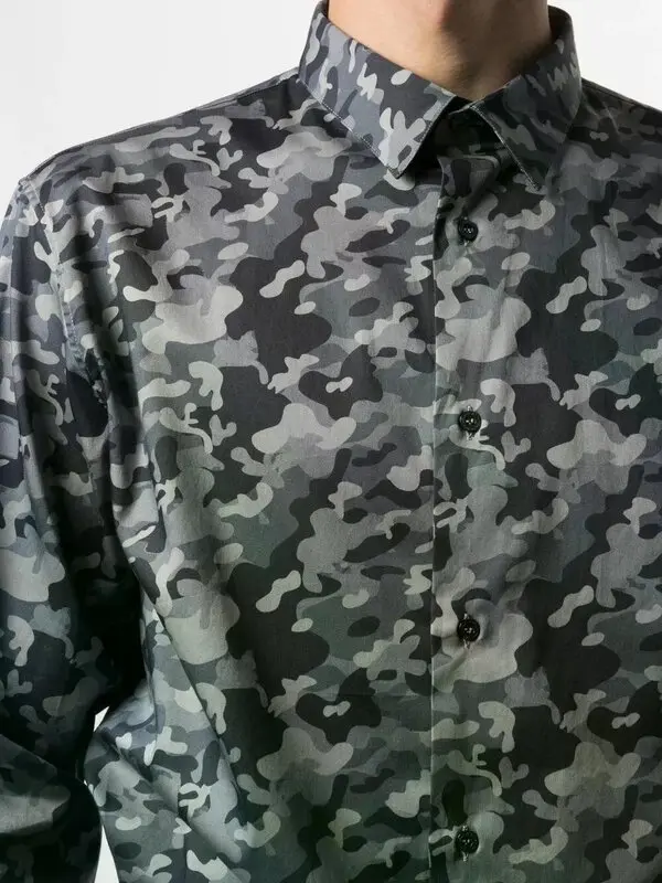 Philipp Plein Camouflage Longsleeved Shirt