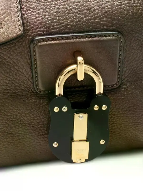 Loewe 2000s Grained Leather Tote Bag