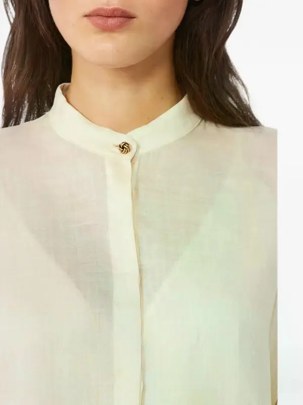 Max Mara Band Collar Shirt