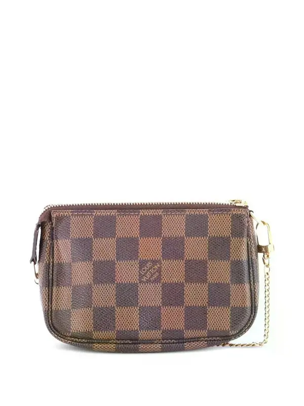 LOUIS VUITTON Pochette Accessoires Limited Edition Damier Mini Clutch Bag