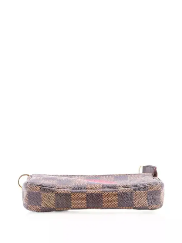 LOUIS VUITTON Pochette Accessoires Limited Edition Damier Mini Clutch Bag
