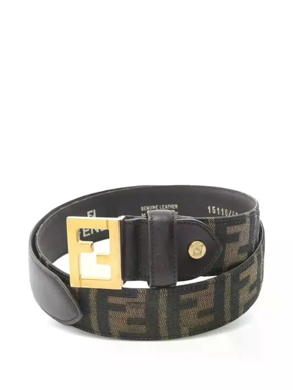 Fendi Zucca Belt - Brown