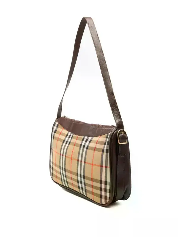 Burberry Haymarket Check Canvas Shoulder Bag