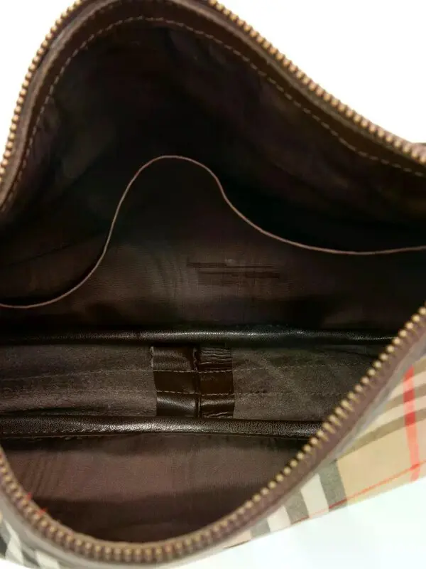 Burberry Haymarket Check Canvas Shoulder Bag