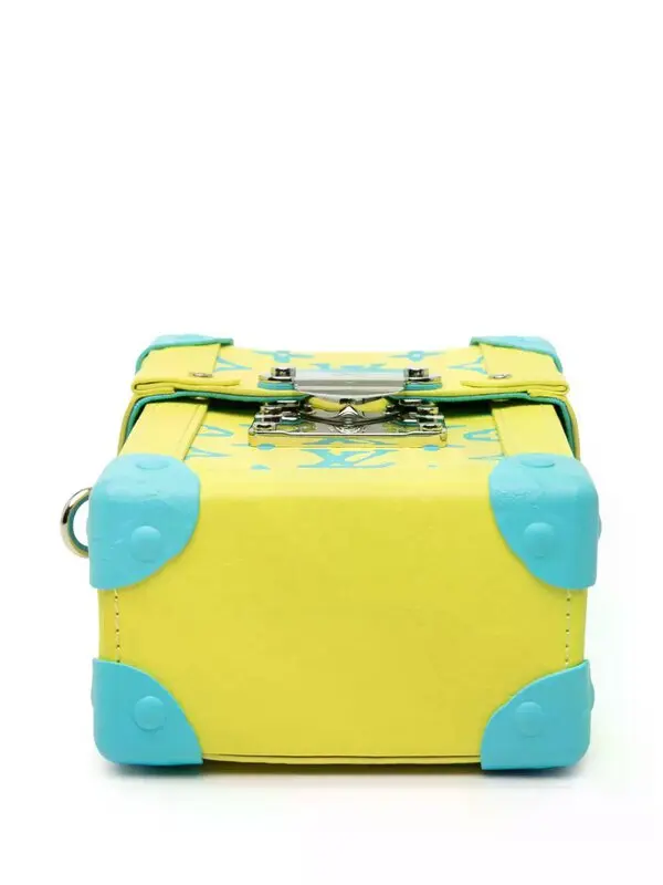 LOUIS VUITTON Monogram Taurillon Vertical Trunk Wearable Wallet Crossbody Bag - Yellow