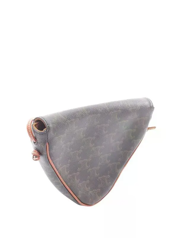 Celine Triomphe Coated Canvas Logo Triangle Crossbody Bag