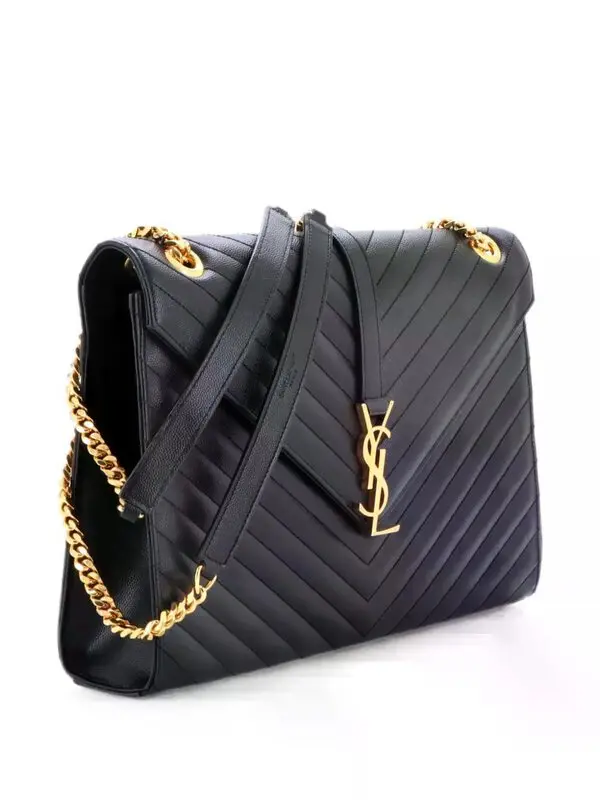 Saint Laurent Classic Monogram Envelope Satchel Shoulder Bag