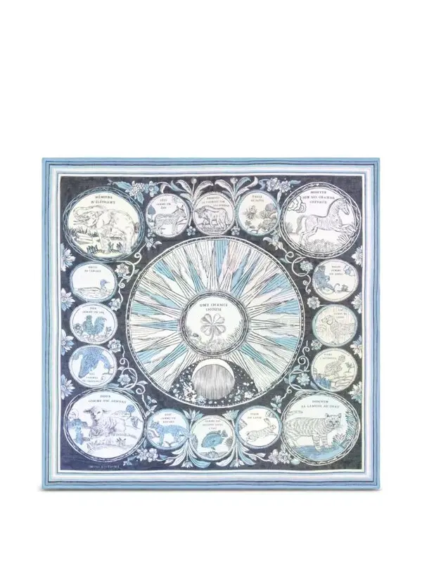 INOUI EDITIONS Graphic-print Square Scarf