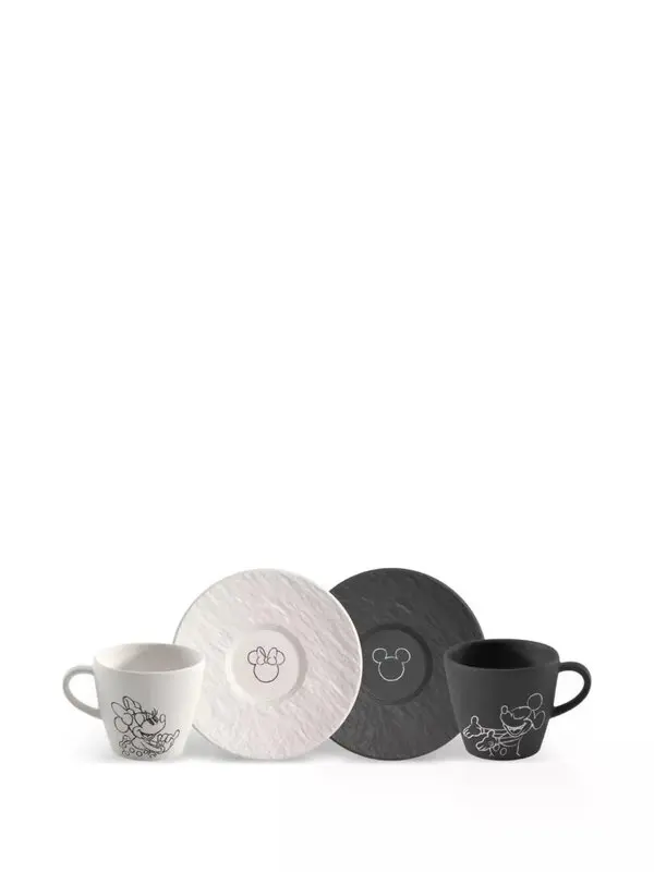 VILLEROY & BOCH Manufacture Mickey Mouse Coffee Cup And Saucer Set - White