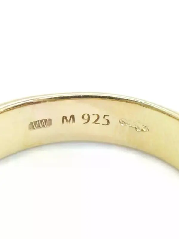VIVIENNE WESTWOOD Essex Logo Rings - Gold
