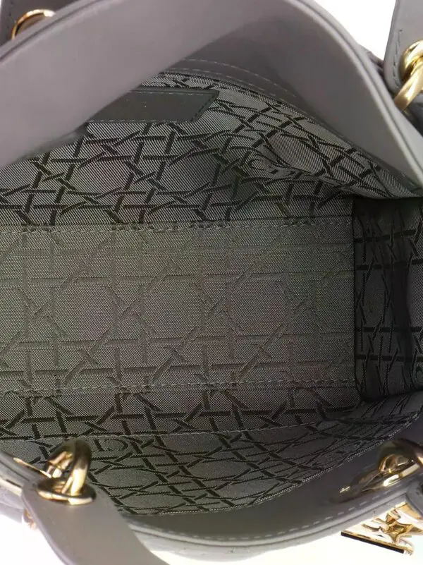 Dior Lady Satchel Bag - Grey