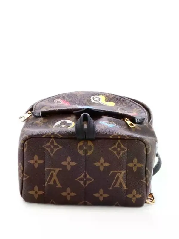 LOUIS VUITTON Palm Springs Limited Edition Love Lock Monogram Canvas Mini Backpack