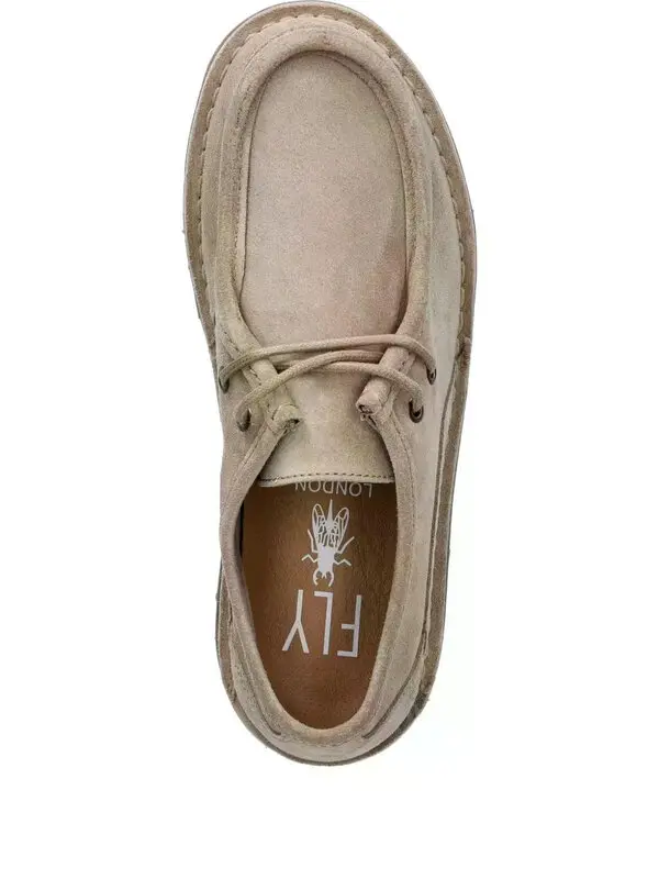 Fly London Suede Moc-toe Boat Shoes