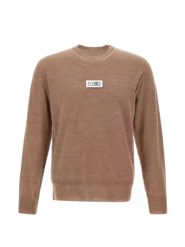 MAISON MARGIELA Contrasting Stitch Numeric Logo Sweater