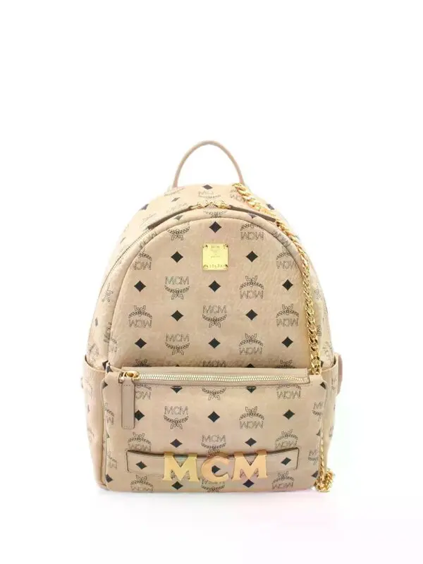 Mcm Visetos Monogram Backpack