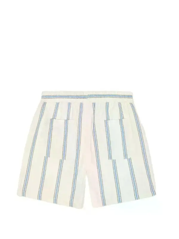 LES DEUX Lawson Vertical-stripe Drawstring Shorts
