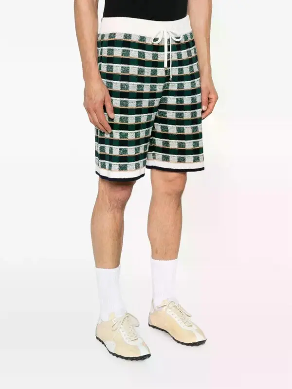 Casablanca Check Pattern Shorts