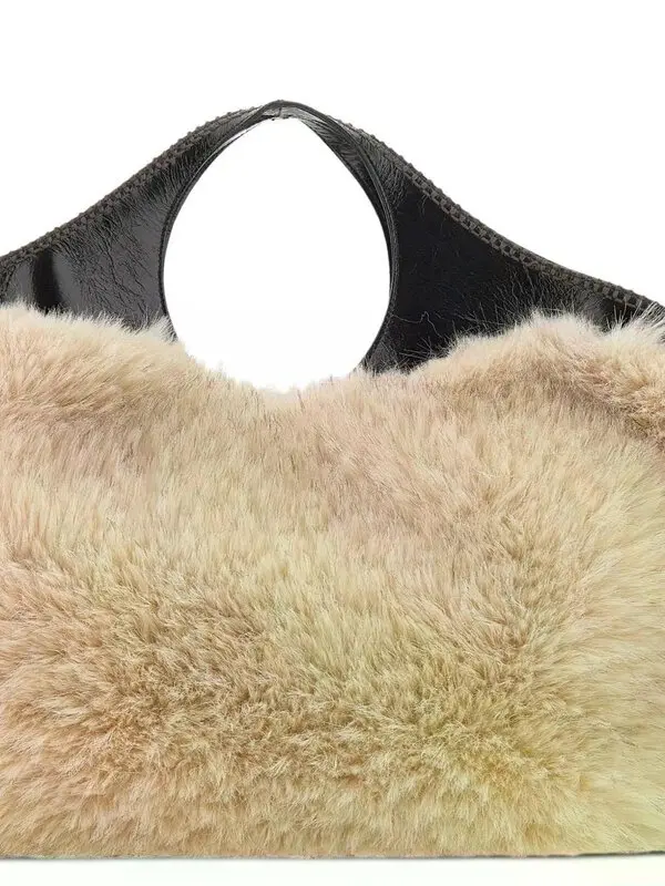 GIANNI CHIARINI Infinity Faux-fur Tote Bag - Neutrals