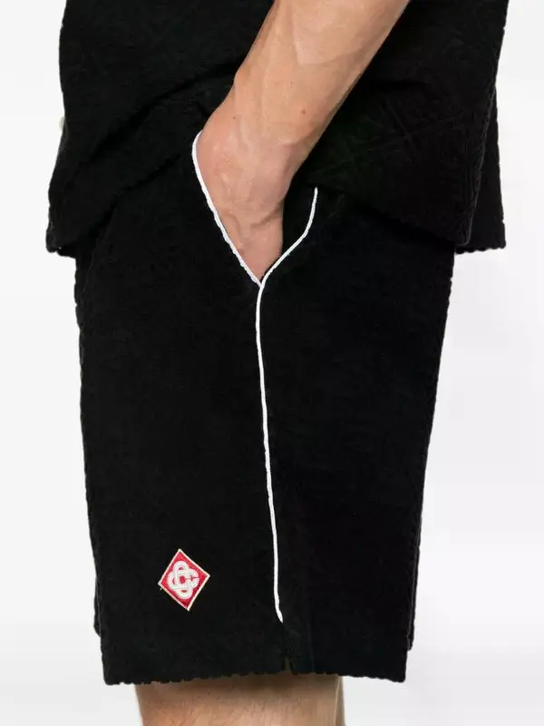 Casablanca Diamond Monogram Terry Cloth Shorts