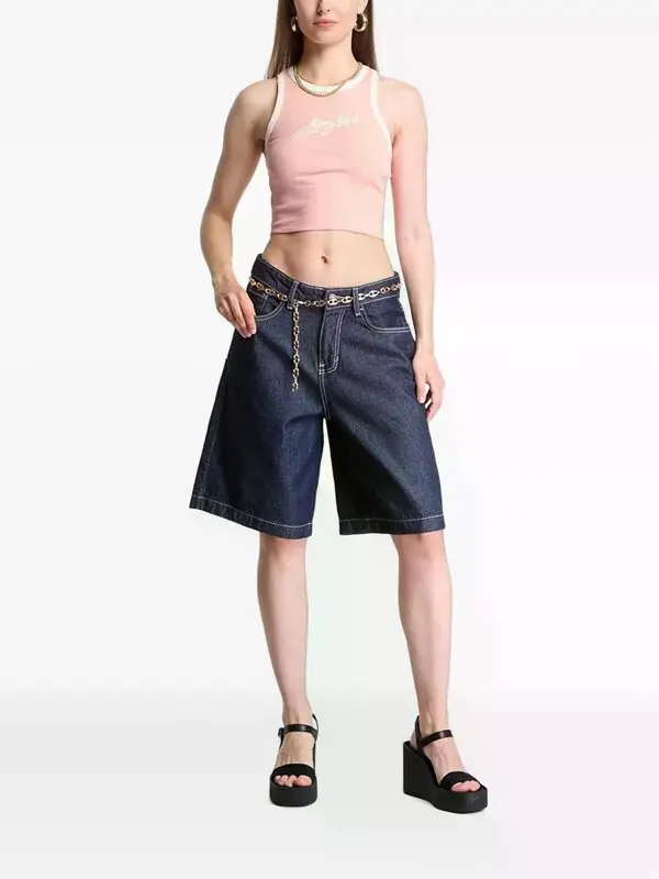 KARL KANI Contrast-stitch Knee-length Shorts