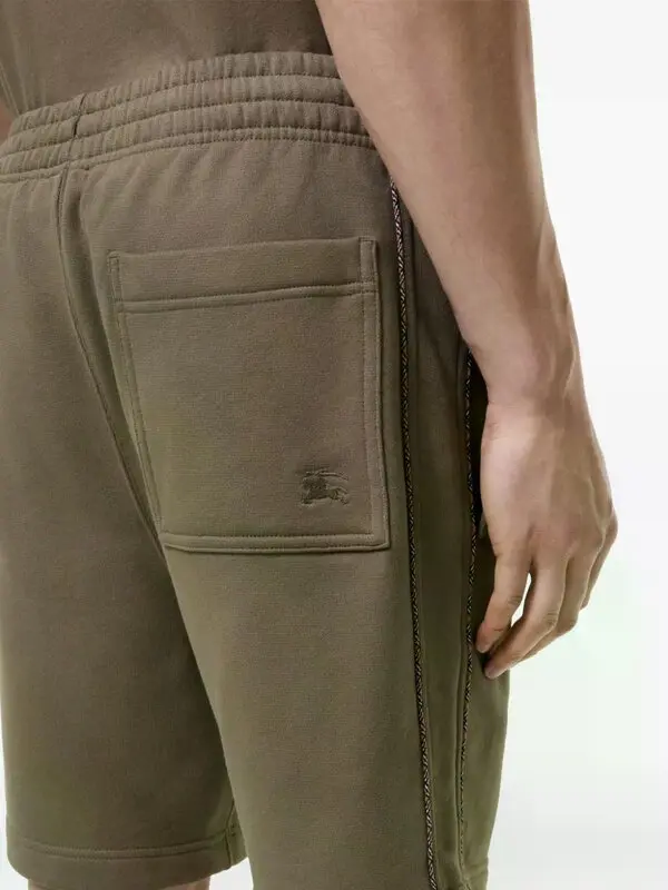 Burberry Check Piping Cotton Shorts