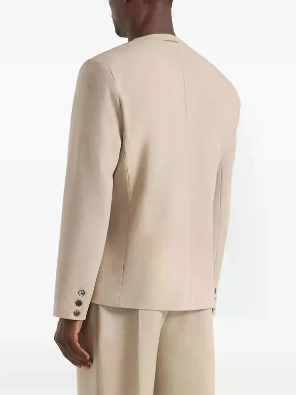 Manière De Voir Timeo Tailored Kimono Blazer Beige