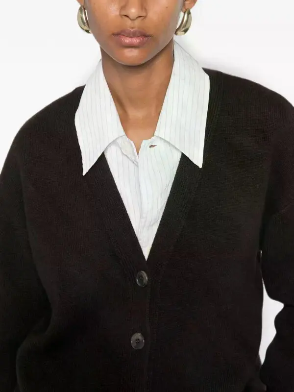 LISA YANG Amery V-neck Button-down Cardigan