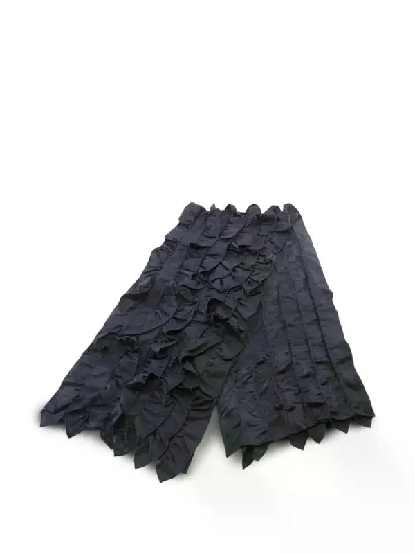 Hermès 2010s Ruffled Scarf - Blue