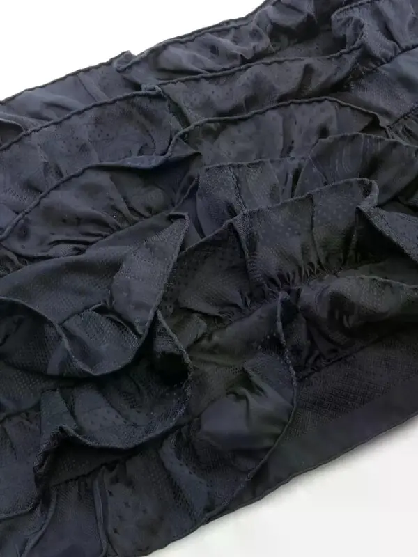 Hermès 2010s Ruffled Scarf