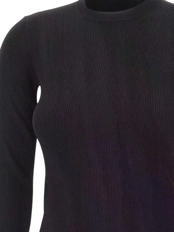 KAOS Ribbed Texture Braided-sleeve Sweater