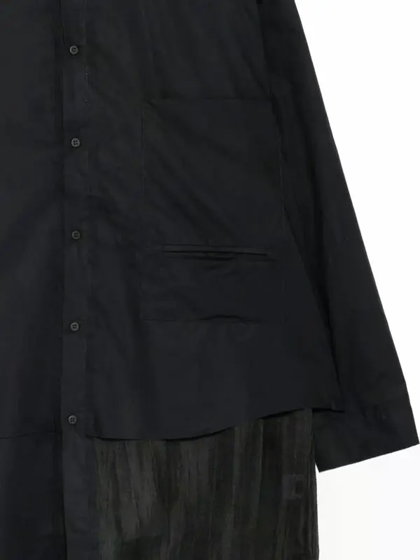 GIOVANNI CAVAGNA Layered-panel Pocket Shirt