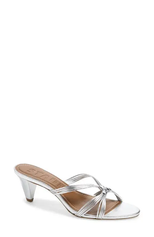 Staud Straud Carrie Strappy Slide Sandal - Silver