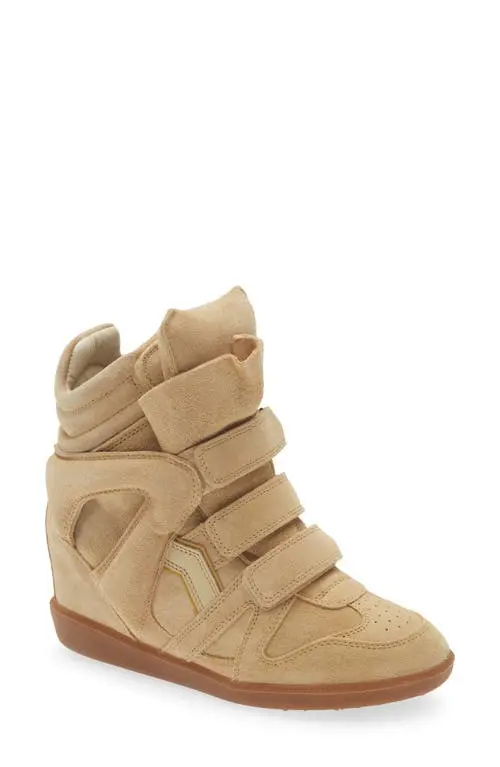 Isabel Marant Étoile Bekett Wedge High Top Sneaker - Chocolate/sand Brown