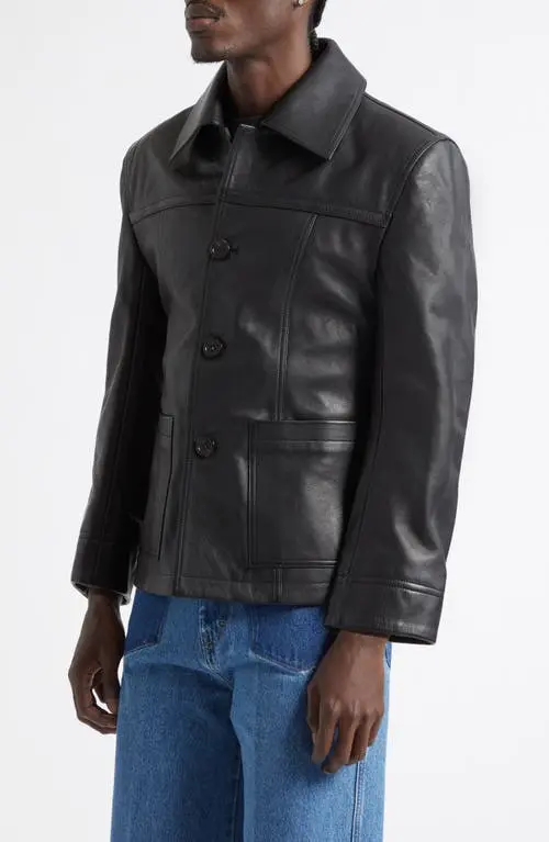 LU'U DAN Creep Leather Jacket