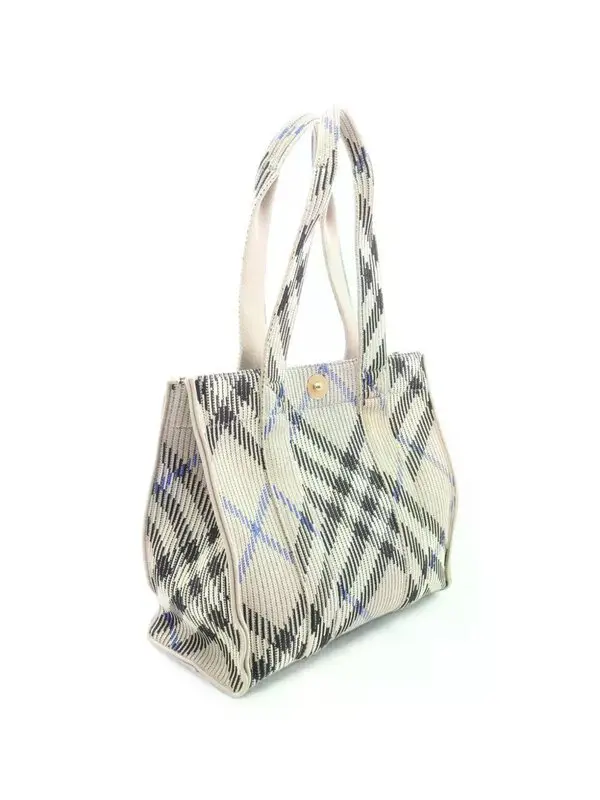Burberry Check Print Tote Bag