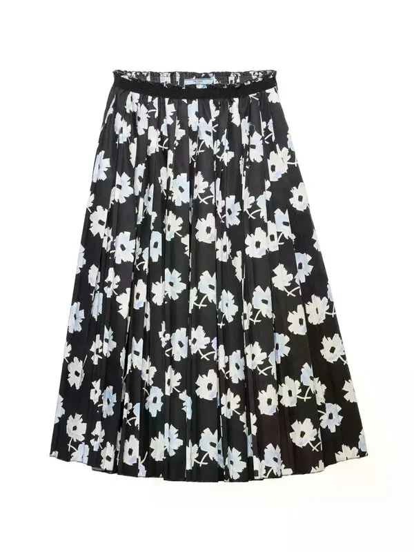 Prada Pleated Poplin Skirt