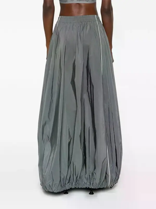 Balenciaga Side Stripe Balloon Hem Maxi Skirt