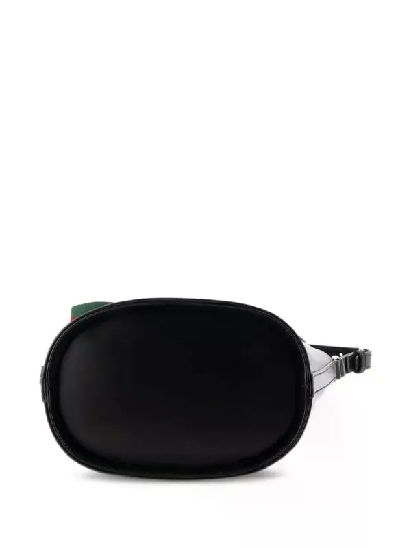 Gucci Jackie Web Leather Bucket Bag